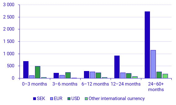 Borrowing increased in securities denominated in US dollars